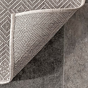 nuLOOM Paloma Abstract Geometric Indoor/Outdoor Area Rug, 4' x 6', Grey