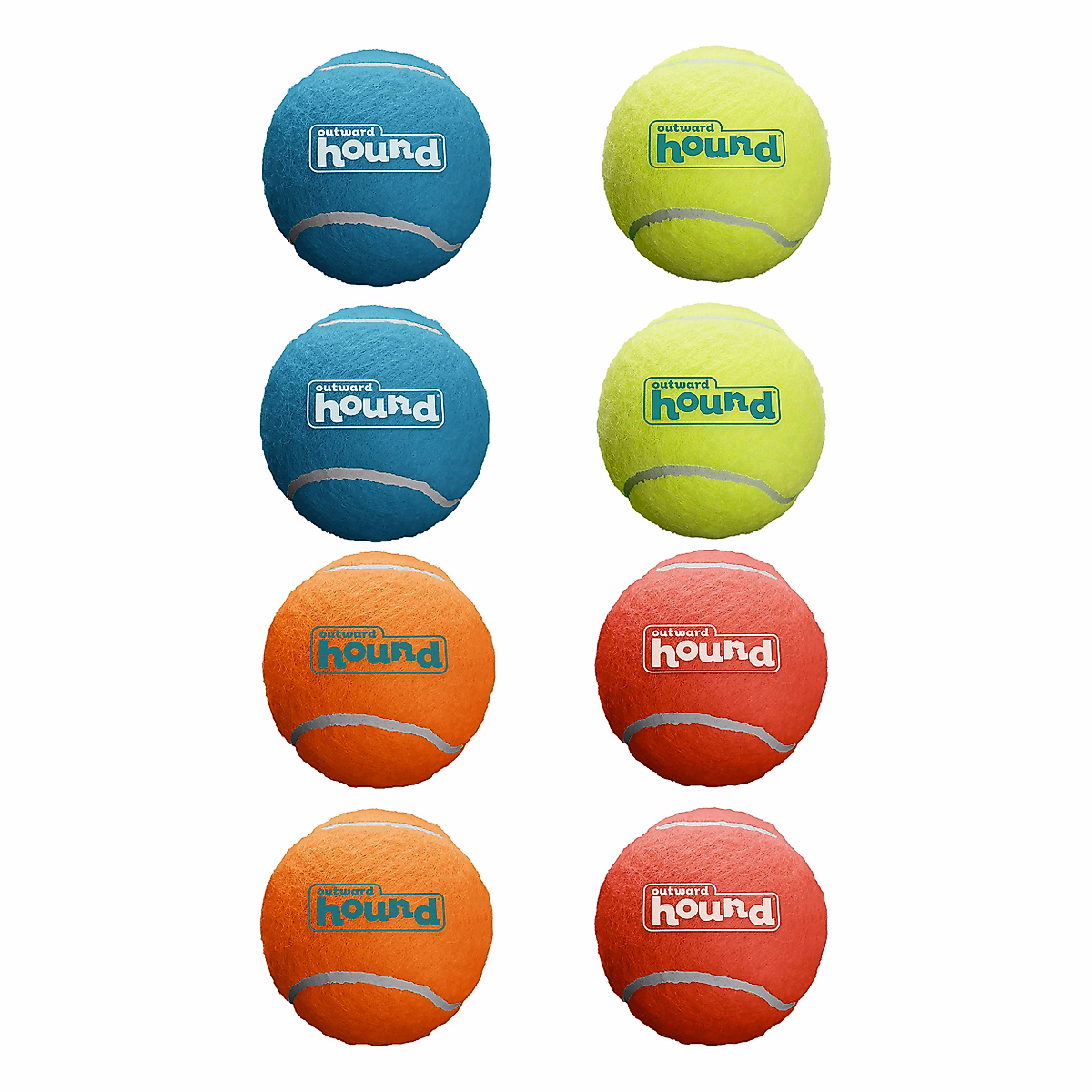 Outward Hound Squeaker Ballz Fetch Dog Toy, Small, 8- Pack