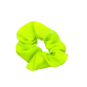 80s Neon Hair Scrunchies - Elastic Hair Bands and Ponytail Holders, Hair Accessories for 80s Party Outfits and Workout Costumes