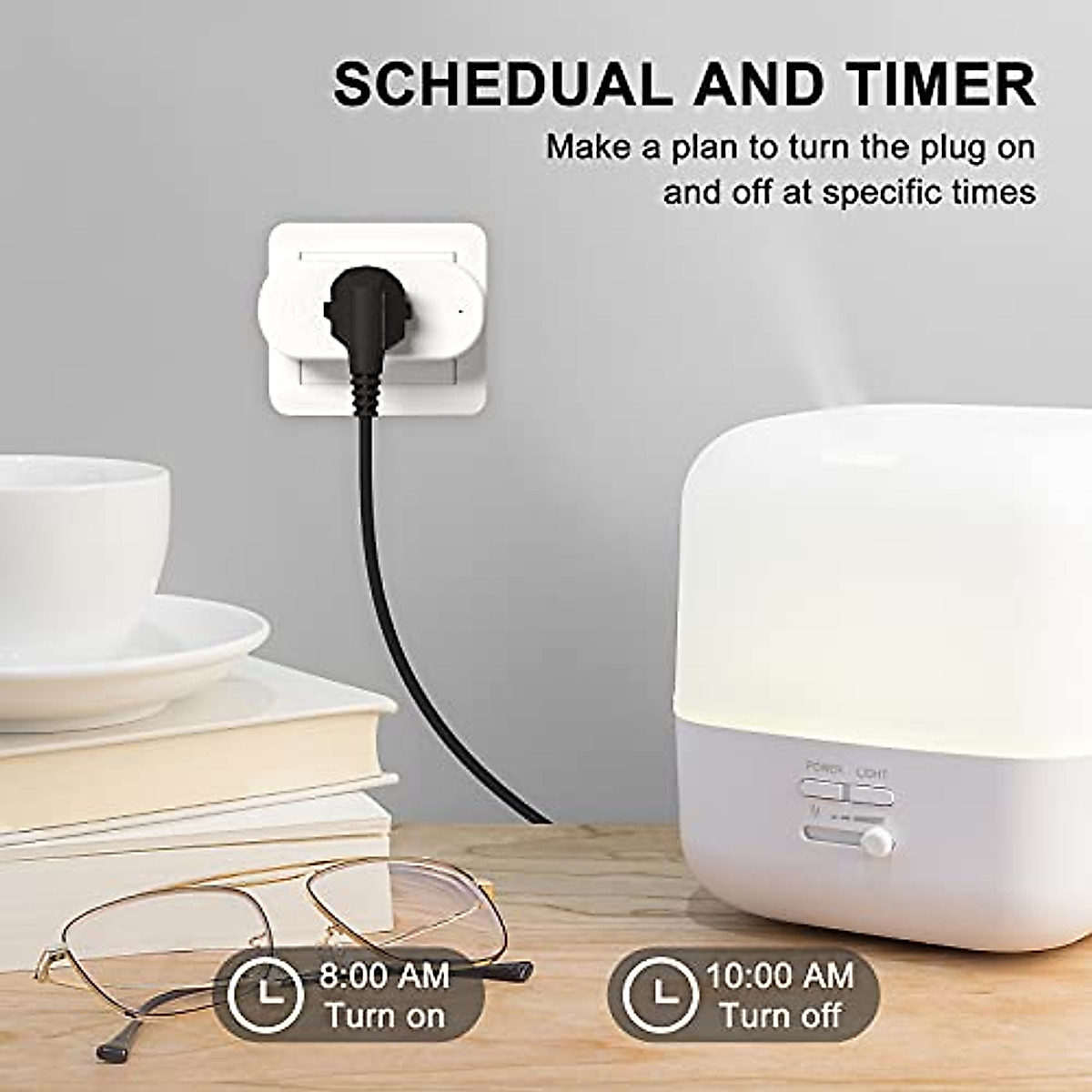 IBRIGHT Smart Plug, High Security with Overload Protection, Smart Wi-Fi Outlet Compatible with Alexa, Google Assistant and IFTTT, APP Remote Control &Timer Function, 15AMP (2.4Ghz Wi-Fi Only, 2 Pack)