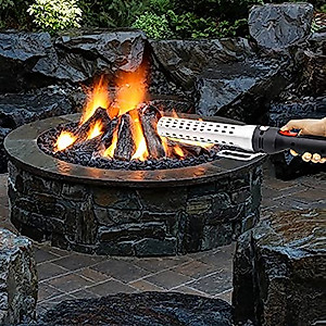 GasSaf Electric Coal Starter and Lighter, Fire Starter, BBQ Smoker, Grill Starter with Built-in Blower, Super Quick BBQ Ignites Briquettes, Wood, Fireplaces and Fire Pits(Ceramic core)