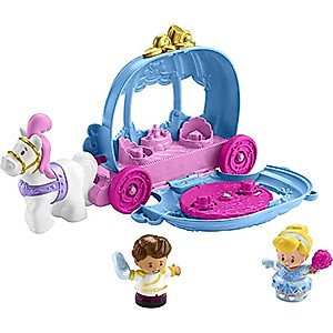 Disney Princess Toddler Toy Little People Cinderella’S Dancing Carriage Playset With Horse & Figures For Ages 18+ Months