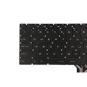 Replacement Keyboard for MSI GS75 GE75 GF75 GE72 GP75 GT72 GE72VR GL75 GL72 GP62 GL72 GL65 GL62 GL62M GL63 GS63 GS63VR GE63 GE62 Series Laptop with Backlit US Layout