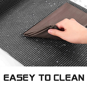 Besmall Premium Drawer and Shelf Liner, Durable Non Adhesive Drawer Liner, Protective Shelf Liner Non Slip for Cabinets, Kitchen, Storage and Desks and More