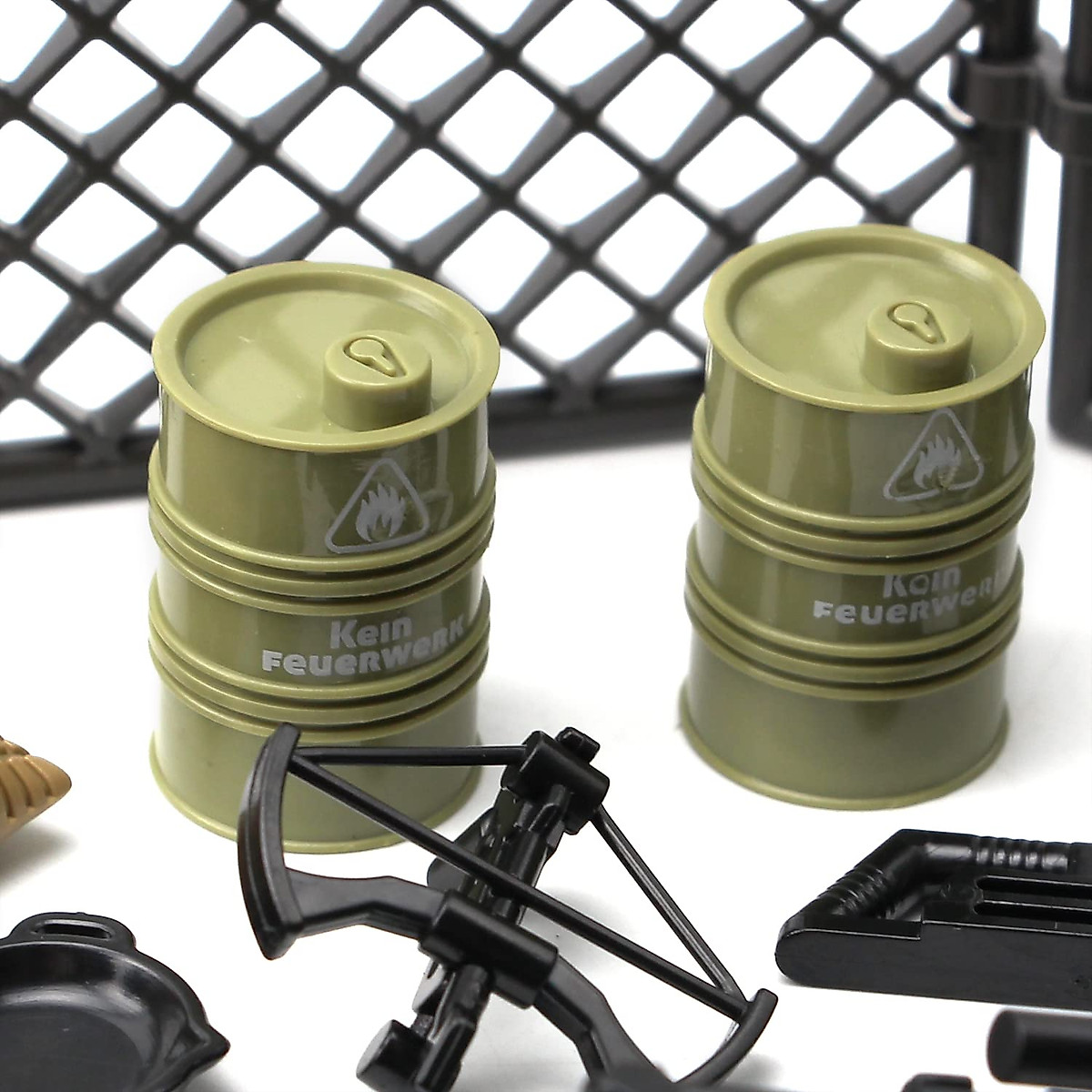 Feleph Weapons Pack Military Toy Set Building Blocks Model for Soldier Figures, Army Equipment Gear Kit Pieces and Parts Accessories Compatible with Major Brand