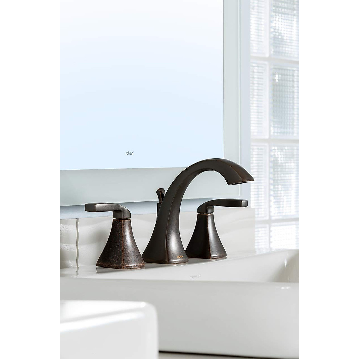 Moen Voss Polished Nickel Two-Handle Widespread Bathroom Faucet, Valve Required, T6905NL