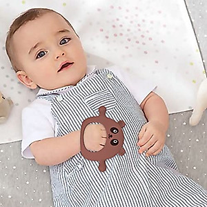Teething Toys for Babies 0-6 Months Silicone Hands Teethers Mitten Never Drop for Infant Chew Toys Relief Soothe Gums for Sucking Needs 6-12 Months