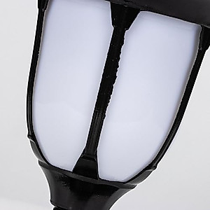 European Retro LED Post Light Waterproof Outdoor Die-cast Aluminum E27 Base Pillar Lantern Fixture Courtyard Garden Walled Porch Pillar Lights Pole Light