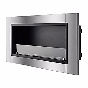 Recessed Wall Ventless Bio Ethanol Fireplace - Lata | Ignis