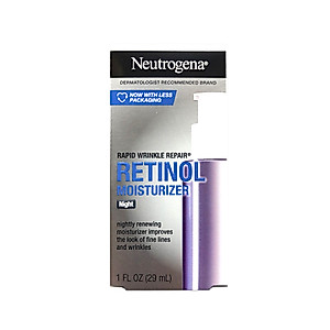 Neutrogena Rapid Wrinkle Repair Night Face Moisturizer with Retinol, 1 Fl. Oz.