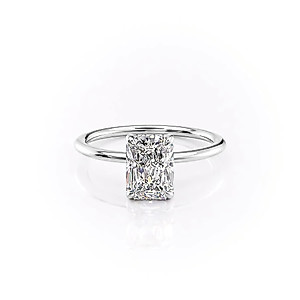 2 Carat Radiant Cut Moissanite Engagement Ring, D Color VVS1 Clarity 10K / 14K / 18K Gold Hidden Halo Vintage Antique Wedding Ring for Women, Anniversary Ring Gift for Her