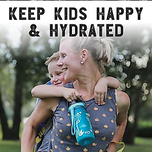 Live Infinitely 20oz Kids Water Bottle with Easy Sip Straw - Water Bottle is Dishwasher Safe & BPA Free Kids Water Bottle