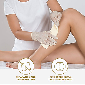 ForPro Professional Collection Natural Muslin Epilating Roll, Tear-Resistant, for Hair Removal, 3.25” W x 40 Yds