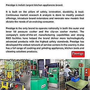 Prestige Nakshatra Alpha Svachh Stainless Steel Induction Base 2 Liter Pressure Cooker with Deep Lid for Spilage Control