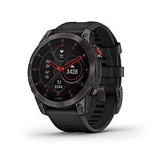 Garmin 010-02582-10 epix Gen 2, Premium active smartwatch, Health and wellness features, touchscreen AMOLED display, adventure watch with advanced features, black titanium
