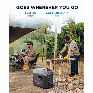 EF ECOFLOW 1800W Dual Fuel Smart Generator with Both LPG and Gas Powered Support, Smart Control, for Home Battery Backup, Emergency, Applicable for DELTA Pro/DELTA Max/DELTA 2/DELTA 2 Max