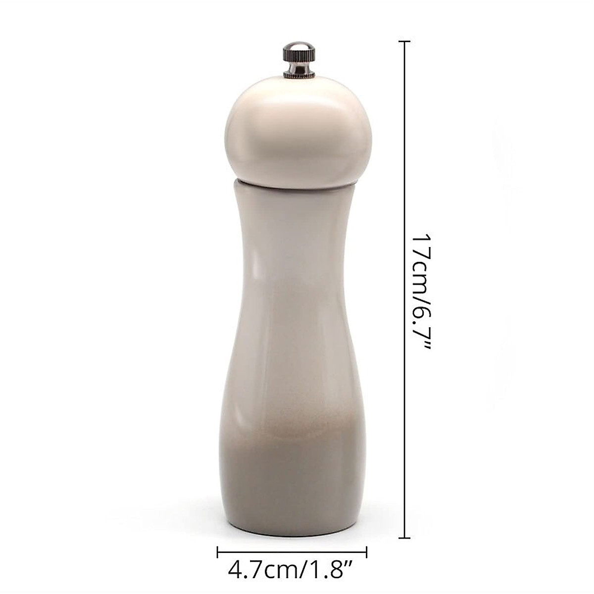 Pepper Grinder Mill Salt and Pepper Grinder with Ceramic Grinder Adjustable Coarseness Elegant Pepper Shakers Manual Pepper Grinder for Fresh Spices Fits in Home,Kitchen,Barbecue (Color : B)