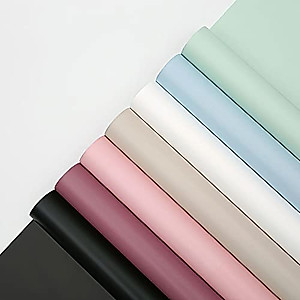 KIMHOME Korean Retro Packaging Waterproof Flower Wrapping Paper Gift Wrapping Flower Shop Bouquet Supplies Roll 23.6 Inch x 32.8 ft (Nude)