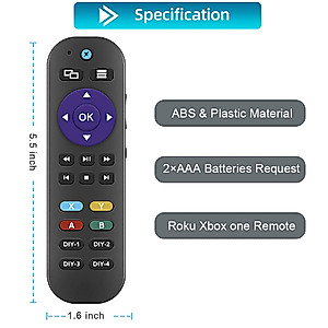 Neuronmart Remote for Xbox One, Xbox One S, Xbox One X with TV Control, Soundbar Control by 7 More Learning Programmable Buttons. One for All Devices Xbox One Series X/S, Xbox One, TVs, Sound bar