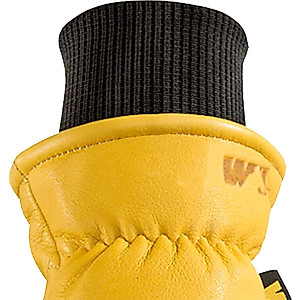 Wells Lamont Men's HydraHyde Leather Winter Work Mittens | Water-Resistant | Saddletan | Large (1217L)