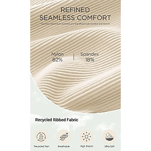 ODODOS 3-Pack Seamless Racerback Tank for Women Ribbed Knit Soft Sleeveless Tank Tops, Waist Length, Oatmeal+Barn Red+Brunette, Medium/Large