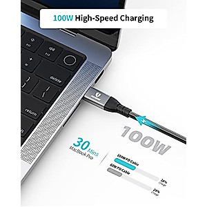 PHIXERO USB C to USB C Cable (100W/20Gbps/1.6Ft), 4K@60Hz Video Output Type-C Cable, 2-in-1 USB-A/C to USB-C Cable, USB C 3.2 Gen 2×2 Cable for MacBook Pro/Air/iPad Pro USB-C Monitor