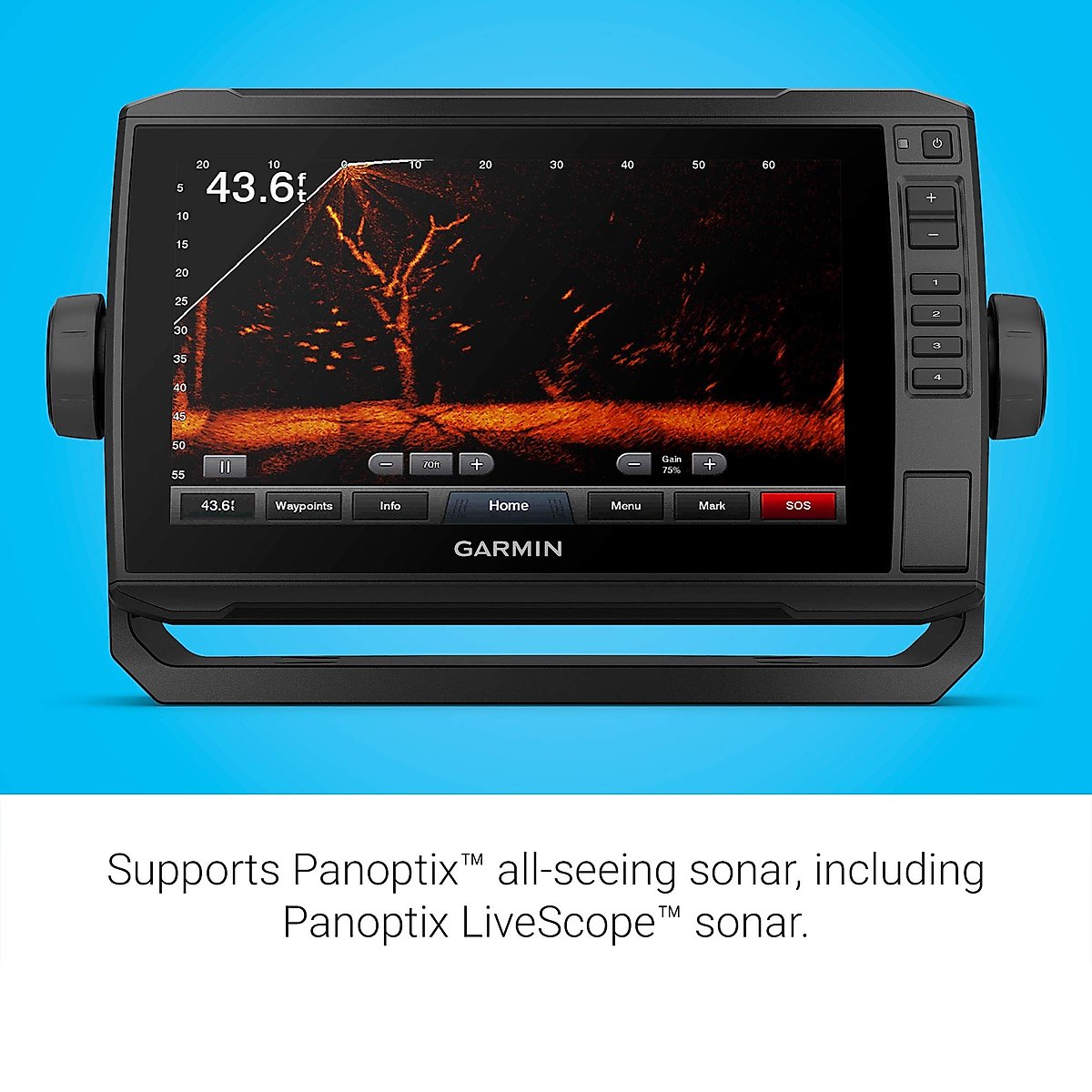 Garmin ECHOMAP UHD 93sv, 9" Keyed-Assist Touchscreen Chartplotter with U.S. LakeVü g3 and GT54UHD-TM transducer