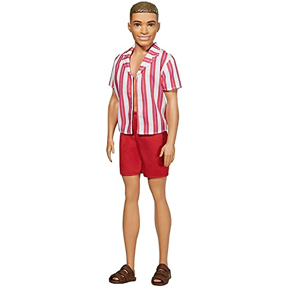 Barbie Ken 60th Anniversary Doll 1 in Throwback Beach Look with Swimsuit & Sandals for Kids 3 to 8 Years Old