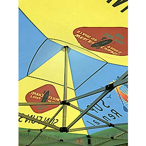 NaBai Canopy Pop Up Tent for Tradeshow 10 x 10 feet, Advertising Gazebos with Your Logo (10x10 top Canopy+one Full Wall+13kgs Aluminum Alloy Frame)