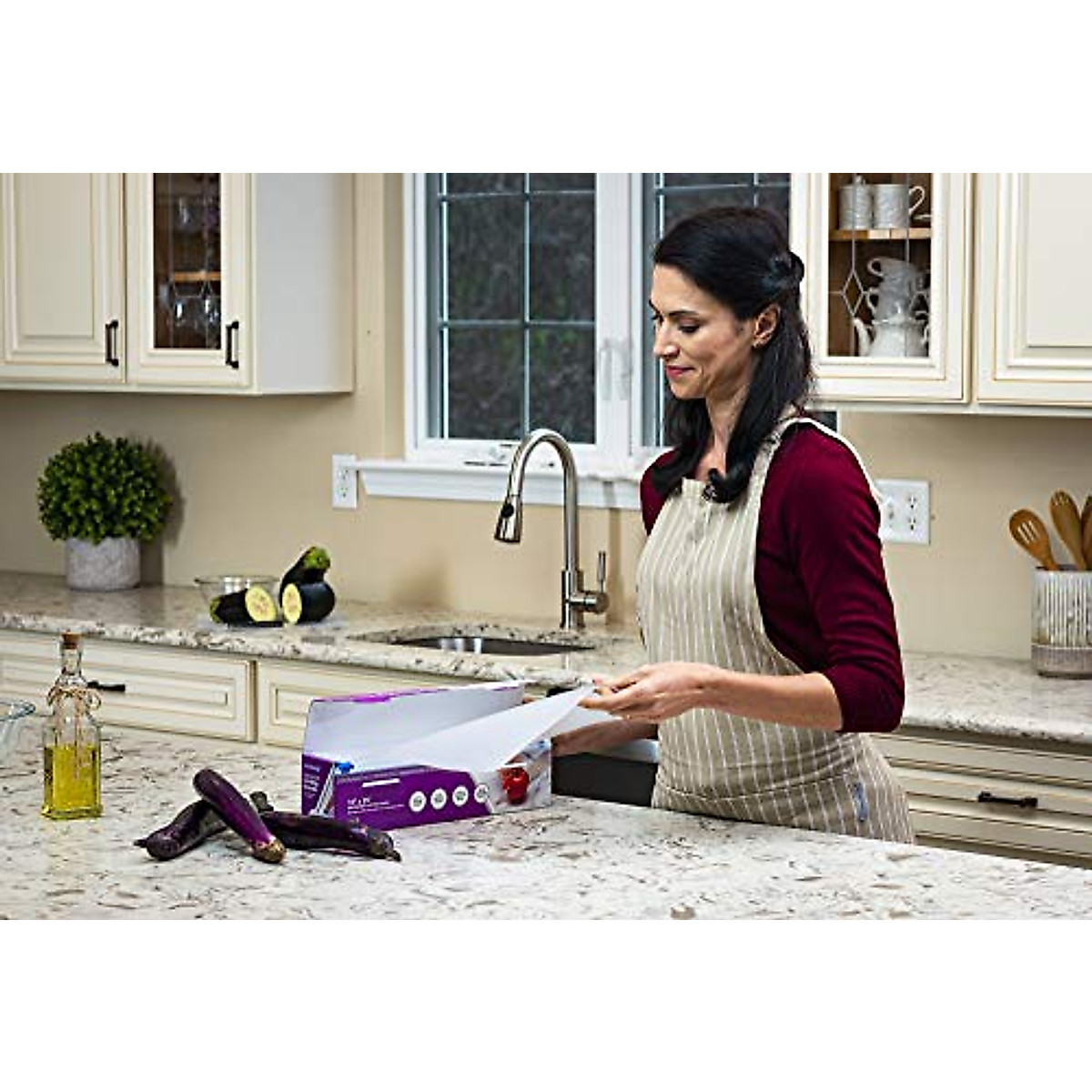 Plastimade Disposable Plastic Cutting Board | Easy To Use Flexible Cutting Board Sheets With Built In Sliding Cutter | For Cooking Prep, Commercial, Traveling, Tailgating, Camping, BBQs Or Kitchen