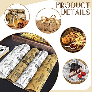 250Pcs Deli Wax Paper Sheets for Food Newspaper Theme wax paper sheets, Basket Liners wrapping paper for Deli, Sandwich, Cheese, Picnic, Party, Holiday, 9.8 x 9.8 inch