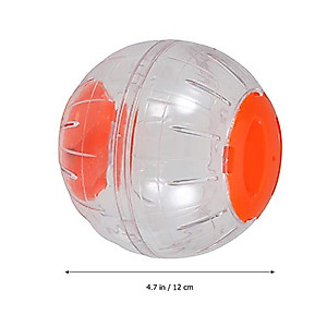 POPETPOP Hamster Running Ball Run Exercise Ball Run-About Mini Ball for Small Animal Pet (Orange)