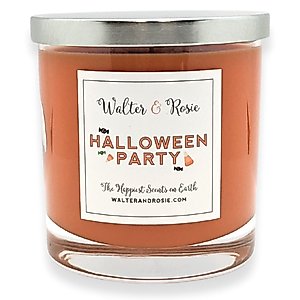 Walter & Rosie - Halloween Party Candle 11 oz - Cinnamon and Apple Scented Candle - Theme Park Inspired - Soy Wax Blend - Burns Up to 40 Hrs. - Long Burning Candle - Halloween Decor