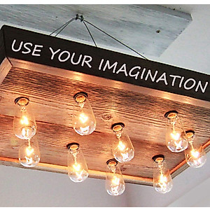 Romasaty 10-Pack Edison Light Bulbs ST40 Clear Replacement Bulbs-7 watts 120 Volts E17 Screw Base for Outdoor Indoor Patio Edison String Lights-Clear