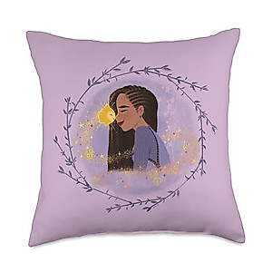 Disney Wish Asha and Star Nose to Nose Circle Throw Pillow