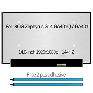 LCD LED Screen Replacement for Asus ROG Zephyrus G14 GA401Q 144Hz 100% sRGB FHD 1920X1080 IPS Display