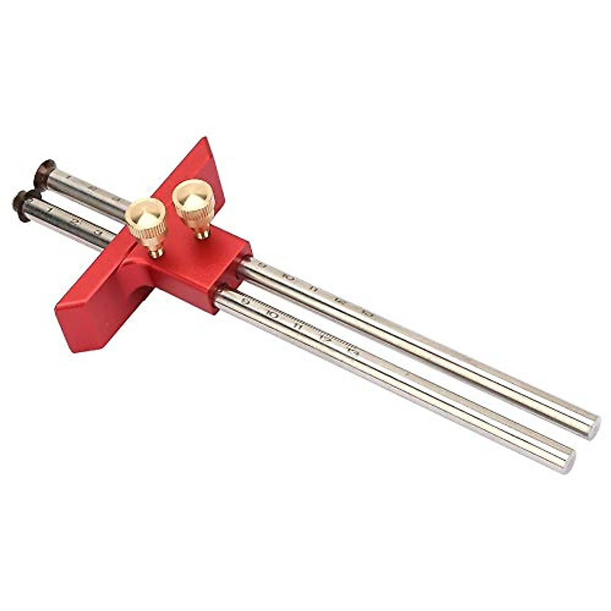 YWBL-WH Double Head Scriber Stainless Steel Woodworking Marking Gauge Scriber Ruler Wood Scribe Tool