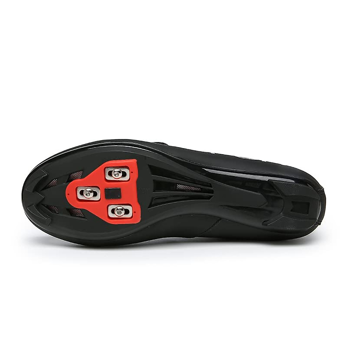 Supnumu Mens Womens Indoor Cycling Shoes Compatible with Peloton Look Delta Cleats & SPD Outdoor Road Bike Bicycle Riding Shoes Black 38