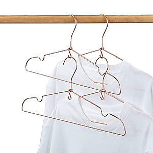 KOOBAY Clothes Hanger 72Pcs Connector Hooks Stable Hanger Rose Gold Metal Outfit Hangers Extender Clips Mini Cascading Hanger Hooks
