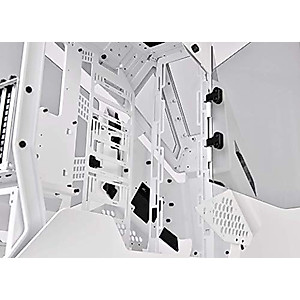 Thermaltake AH T600 Snow Helicopter Styled Open Frame Tempered Glass Swing Door E-ATX Full Tower Case CA-1Q4-00M6WN-00