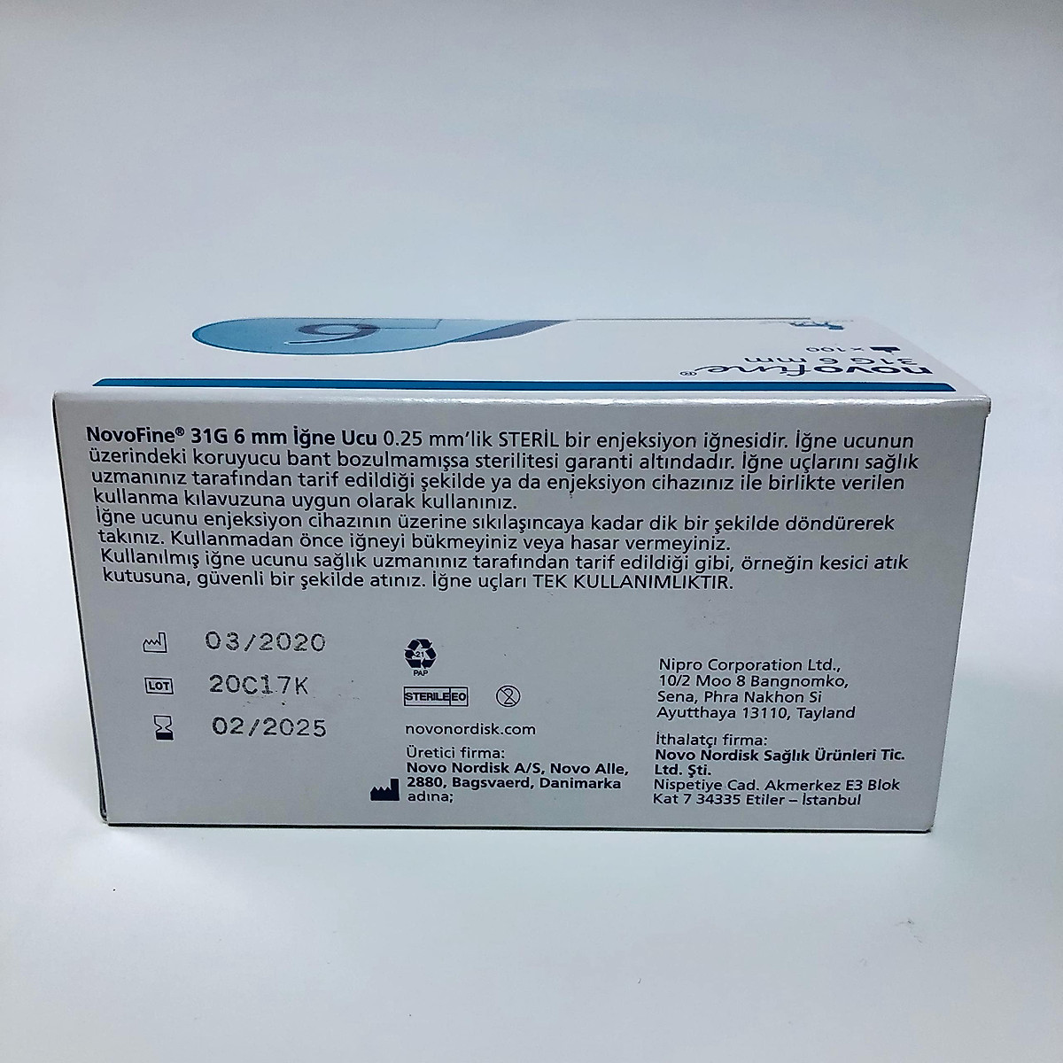 Novofine 6mm 31G Pen Needles