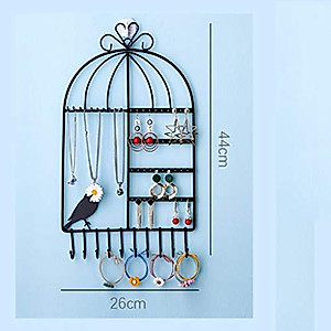 ZSEDP Earring Holder, Jewelry Holder, Earring, Ear Clip, Necklace, Jewelry Shelf Display, Storage Box Wall Hanging on the Wall, Desktop Home