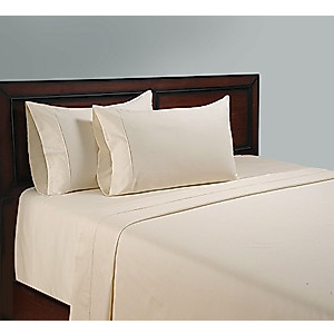 Knit Jersey 100% Cotton 3 PC Twin XL Sheet Set Soft and Comfy - Twin Extra Long, 15" Deep Pocket, 39" x 80" Great for Dorm Room, Hospital and Split King Dual Adjustable Beds - Beige