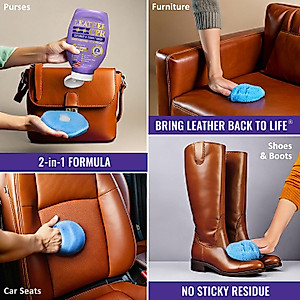 Leather CPR Cleaner & Conditioner 18oz - Best Leather Cleaner & Conditioner. Cleans, Conditions, Restores & Protects Leather Furniture, Handbags, Car Seats, Jackets, Boots, Shoes, Saddles, Tack & More