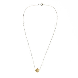 My Saint My Hero Benedictine Petite Necklace - Gold-Tone Floating Benedictine Medal