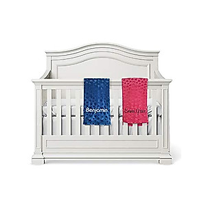 berry bebe Baby Boy Gifts, Personalized Baby Blanket for Boy, Custom Name Blankets Plush Mink Material with Star Design, Blue and Gray