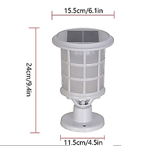 MHCZBGY Home Outdoor Pillar Light Garden Villa Decorative Lamp Outdoor Garden Villa Pillar Lights Waterproof Solar Column lamp LED Courtyard Column Light