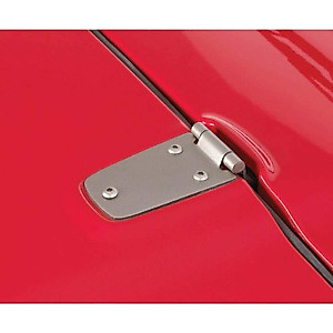 Rugged Ridge 11185.32 Hood Hinge Kit, Satin Stainless Steel; 98-06 Jeep Wrangler TJ