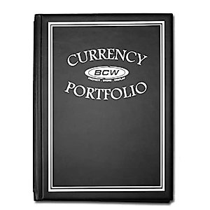 BCW Currency Portfolio - Compact Bill Organizer with 10 Sealed 3-Pocket Pages