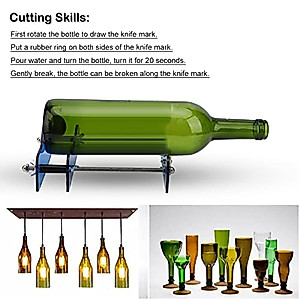 Glass Bottle Cutter, Mini Portable Glass Bottle DIY Craft Tool, Bottle Cutter & Glass Cutter Kit for Cutting Wine, Beer, Whiskey, etc